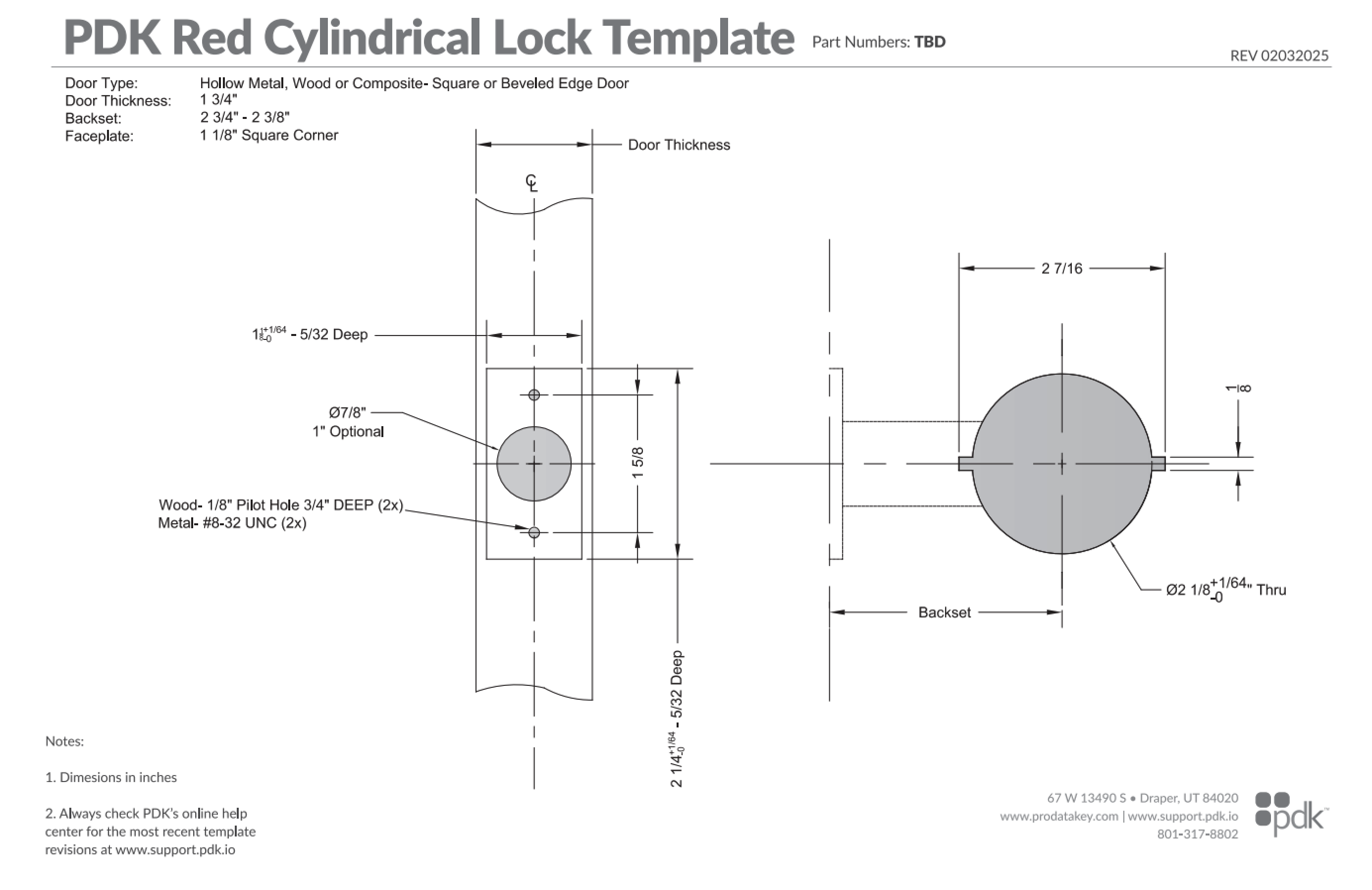 Red Wireless Cylindrical Lock User Manual – ProdataKey, Inc.